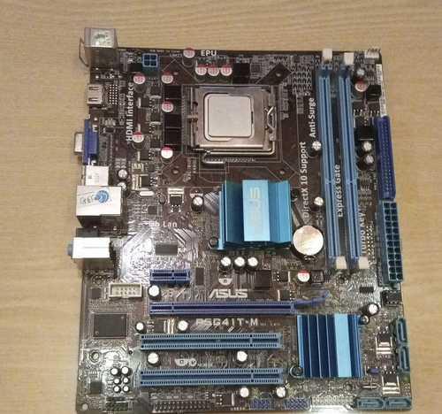 Материнская плата сокет 775 + intel Pentium E6500