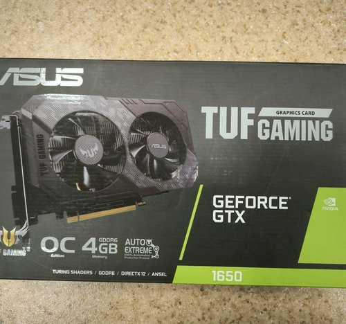 Видеокарта Asus GTX 1650 4GB TUF gaming