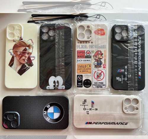 Чехол на iPhone 13 ProMax - Mouse Mario BMW Bowie