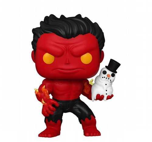 Funko Pop Holiday Red Hulk with Snowman (Marvel)