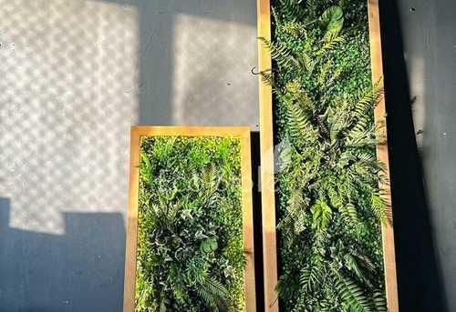 Картина из искусственных растений 100 см