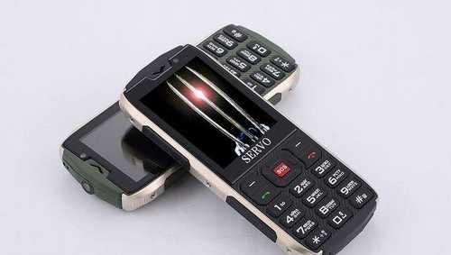 Телефон на 4 SIM карты mp3 + 16Gb SD card servo-H8