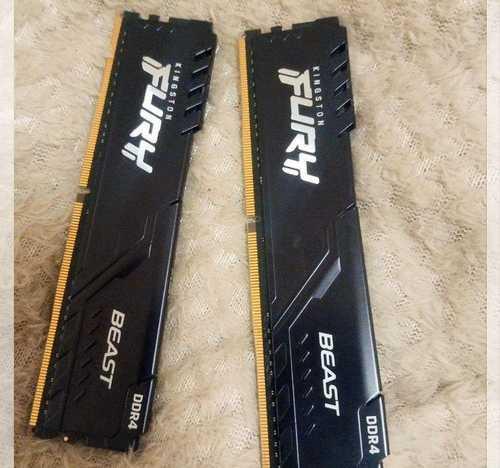 Оперативная память ddr4 16gb 3200 fury Kingston