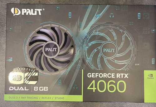 Новая Видеокарта Palit GeForce RTX 4060 dual OC