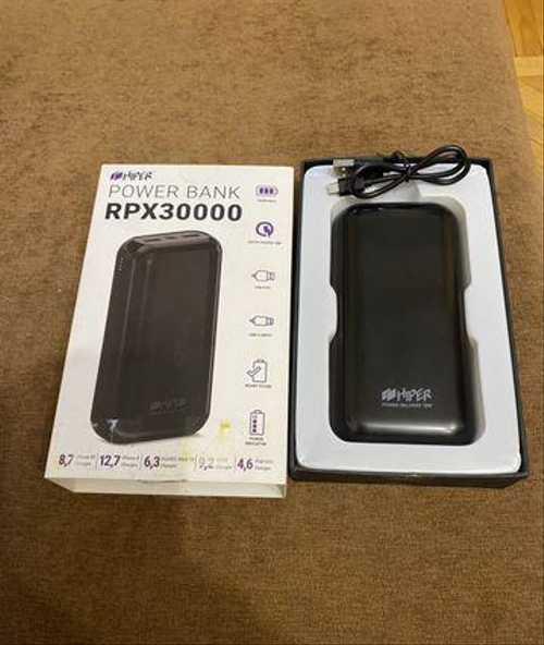 Повербанк hiper RPX30000 черный