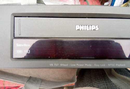 Видеомагнитофон Philips VR757/59L бу