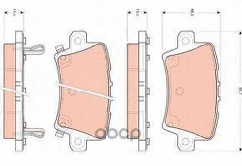 Колодки задние Honda CI6C 8-IX GDB3408 TRW