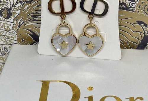 Серьги christian dior