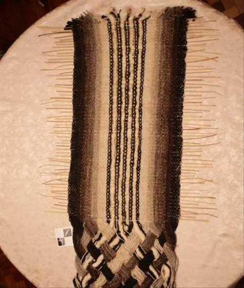 Дизайнерский шерстяной коврик ручной работы