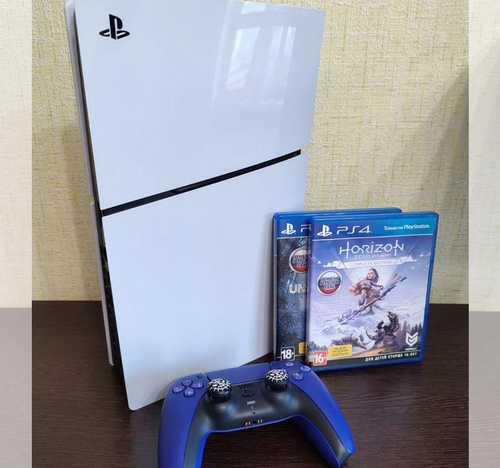 Sony playstation 5 slim 1tb с дисководом