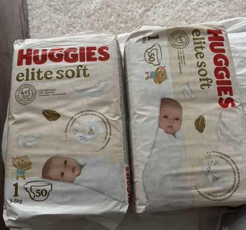 Подгузники huggies elite soft 1