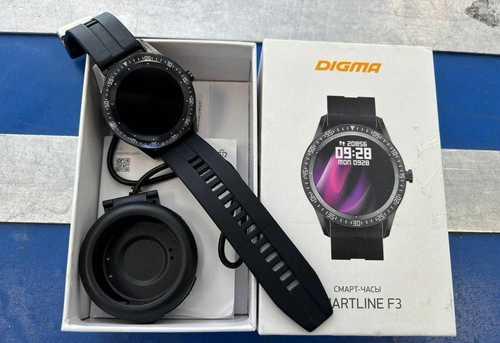 Смарт-часы Digma Smartline F3 1.28'' TFT Black (F3