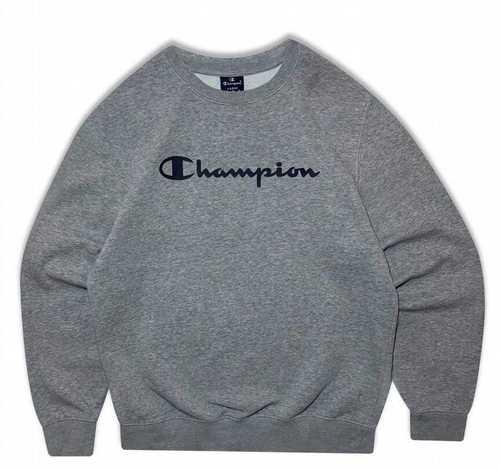 Свитшот Champion Big Logo Gray Sweatshirt