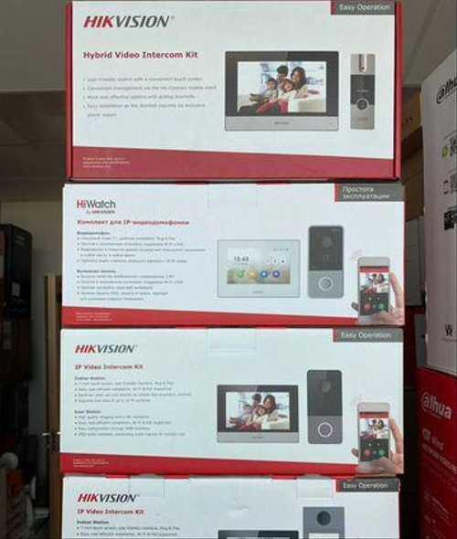 Комплекты домофонов Hikvision и Hiwatch