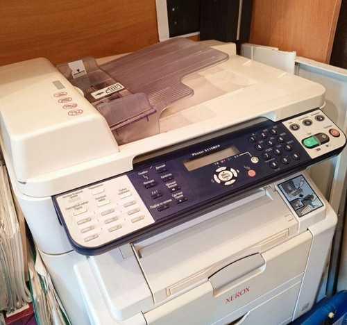 Лазерное цветное мфу Xerox Phaser 6115 MFP