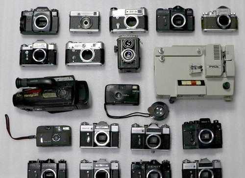 Фотоаппараты (21 штука) и принадлежности №12