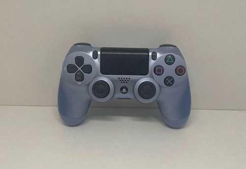 Джостик ps4 голубой металлик оригинал Dualshock V2