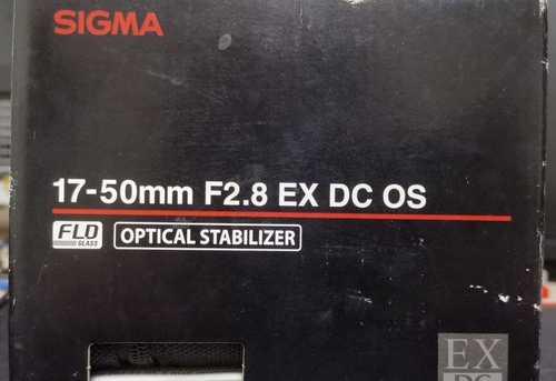 Nikon Sigma 17 50 2.8 EX DC OS