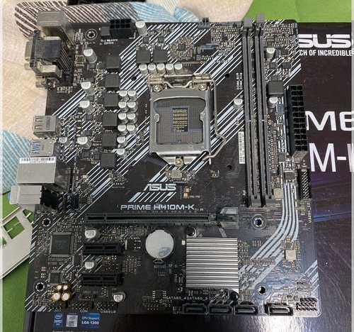 Материнская плата asus prime h410m-k