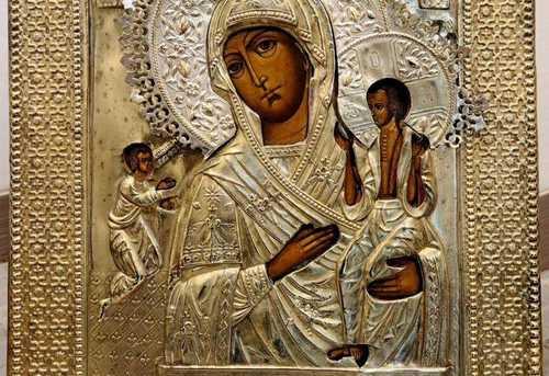 Старинная икона Божией Матери "Нечаянная радость"
