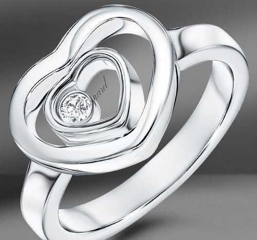 Золотое кольцо Chopard Happy Hearts