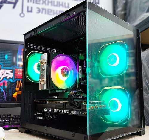 Игровой ПК, Ryzen 5 8400F, GeForce RTX 3070 8 ГБ, RAM 16 ГБ
