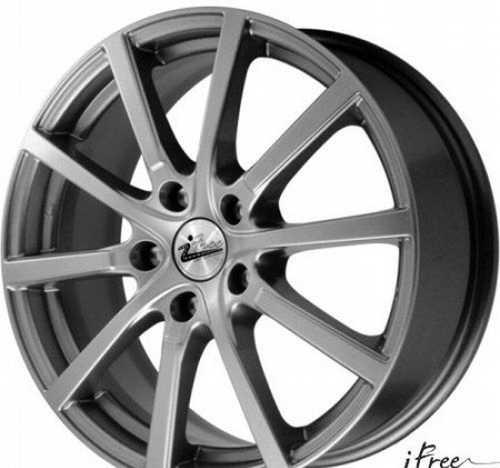 Диски iFree Big Byz 7,0x17 5x114,3 ET:37 66.6 Хай Вэй (Темно-серебристый цвет)