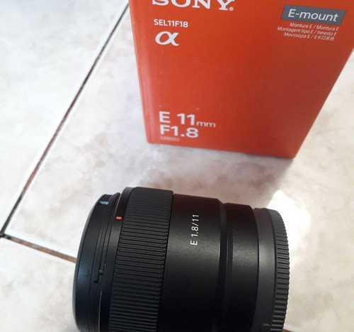 Sony E 11mm F1.8 sel11f18 объектив супер