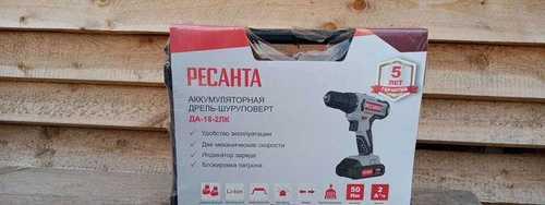 Аккумуляторная дрель шуруповерт Ресанта