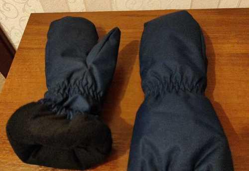 Варежки, краги, рукавицы, тёмно-синие, размер 5