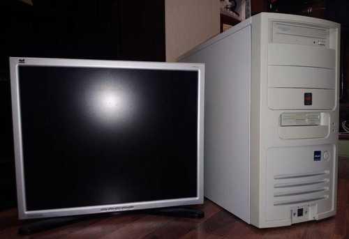 Компьютер ECS 2.7GHz и монитор