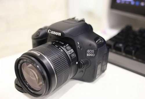 Фотоаппарат Canon 600D kit 18-55 (12 тысяч кадров)