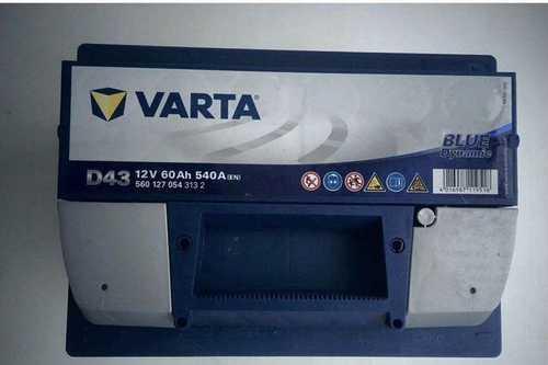 Аккумулятор Varta BD 6CT-60 (D43) (п.п.) д242ш175в