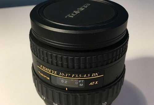 Объектив Tokina AT-X 107 (10-17mm) для Nikon