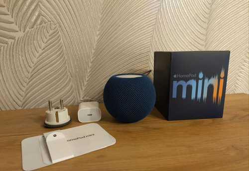 Колонка Apple Homepod Mini Синяя в идеале