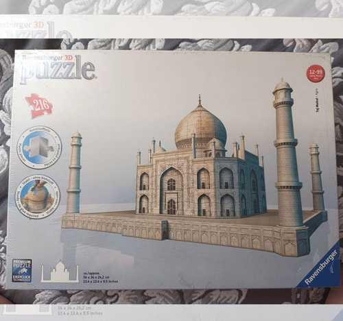 Пазл Ravensburger Новый, 3D Тадж Махал 216 эл