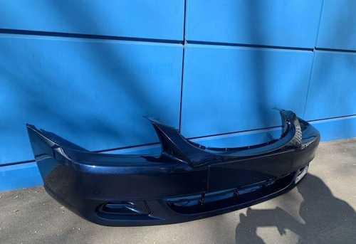 Бампер передний на Hyundai Accent тёмно-синий