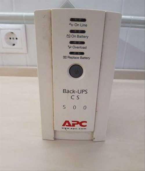 Какой аккумулятор в ибп apc back ups cs 500