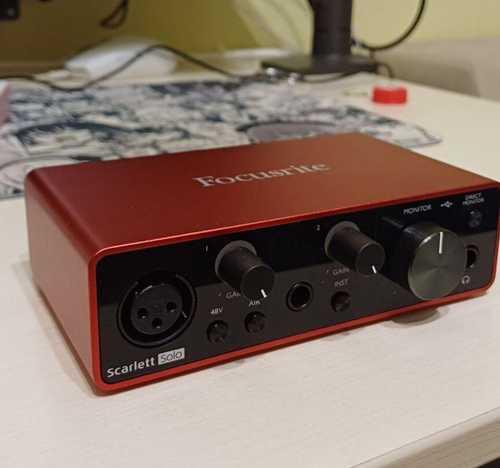 Звуковая карта focusrite scarlett solo 3rd gen