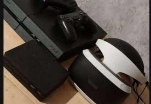 Sony playstation 4 +vr шлем