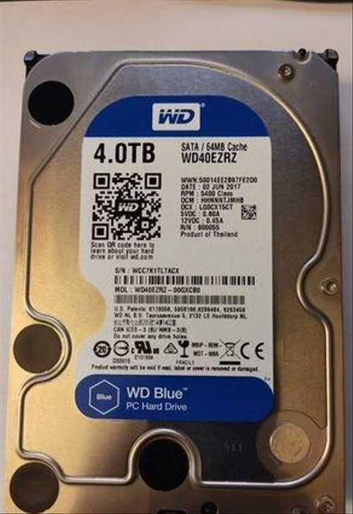 HDD Western Digital Blue 4TB / Жесткий диск WD 4тб