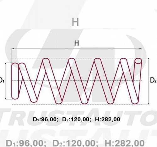 Пружины задние усиленные Honda CR-V RD5/7, RE4/RM4