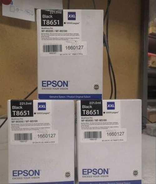 Оригинальный новый картридж Epson T8651