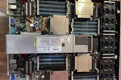 Сервер Asus 64 ядра 4х процессорный 1u