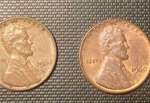 1 цент usa 1960