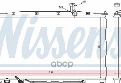 Радиатор основной nissens 67505 hyundai Santa F