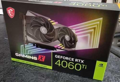 Видеокарта MSI GeForce RTX 4060ti gaming X 8gb