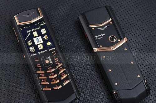 Vertu Signature S Design Black Red Gold новый