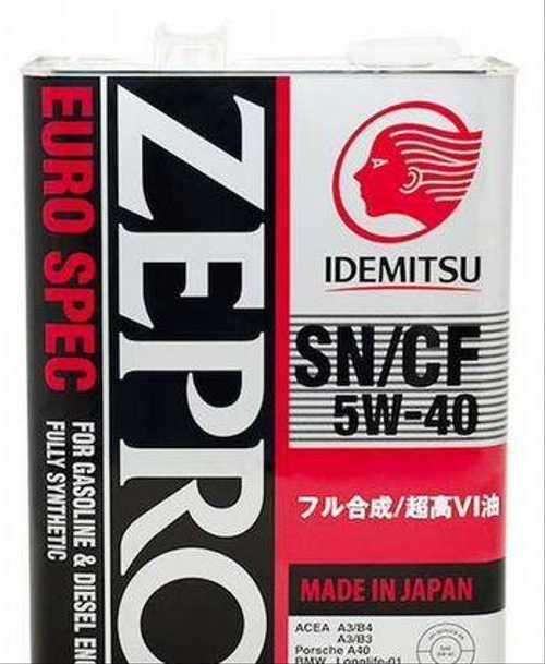 Масло моторное idemitsu zepro 5w40 Идемитсу