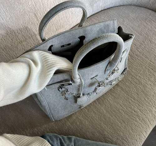 Сумка женская denim Vintage 35 см birkin